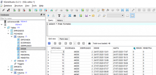 Firedac Sqlite DateTime Field Databases Delphi PRAXiS en 